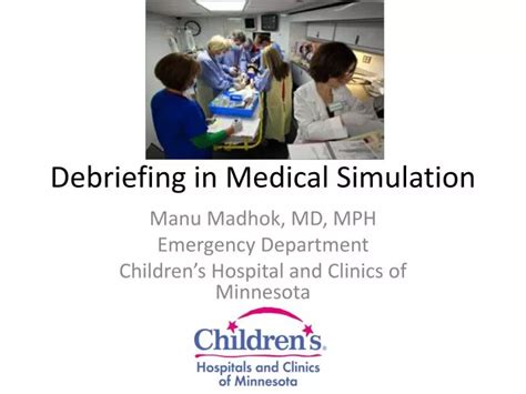 ppt debriefing in medical simulation powerpoint presentation free