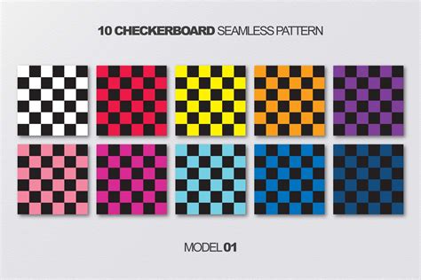 10 Checkerboard Seamless Pattern Graphic By Mangata Design · Creative