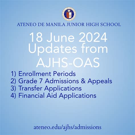 18 June 2024 Updates From Ajhs Oas News Ateneo De Manila University