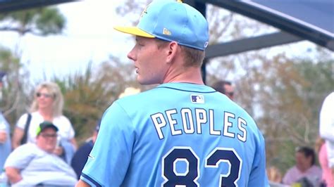 Ben Peoples Escapes The Bases Loaded Jam 02222025 Tampa Bay Rays