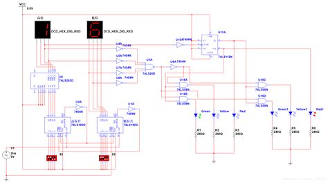 交通灯设计（基于multisim仿真） Csdn博客