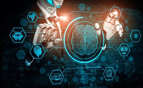 mlp future artificial intelligence robot and cyborg stock illustration illustration of