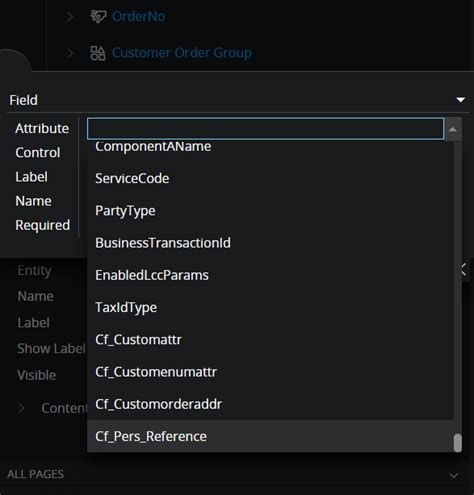 Attribute Configurations On Pages Technical Documentation For Ifs Cloud