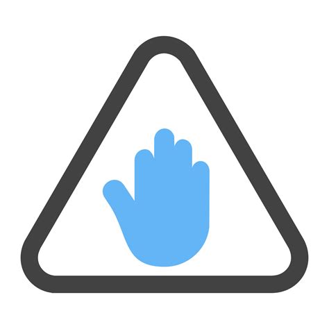 Stop Sign Glyph Blue And Black Icon 10999931 Vector Art At Vecteezy