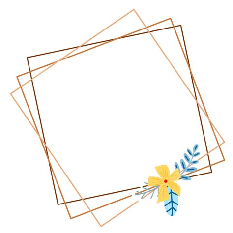 Simple Yellow Flower Frame Simple Yellow Flower Simple Flower Simple