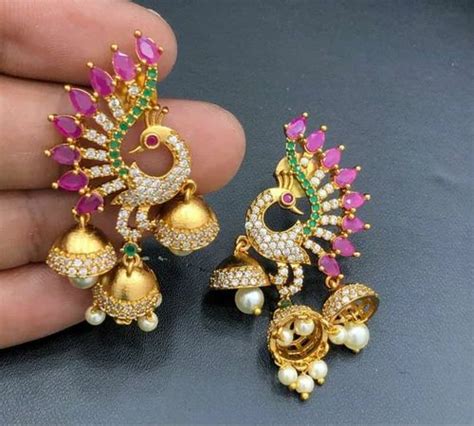 Peacock Ear Ring38 At ₹ 380pair मोर वाले इयररिंग In Hyderabad Id