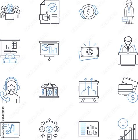 Audit And Assurance Line Icons Collection Analysis Compliance