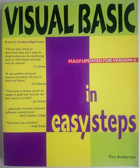 Visual Basic In Easy Steps Uk Anderson Tim 9781840780291 Books