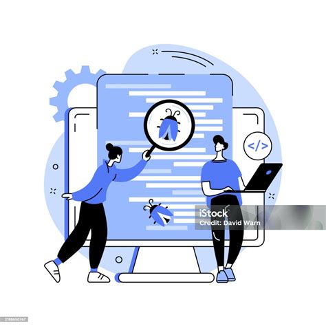 Software Testing Abstract Concept Vector Illustration Stock