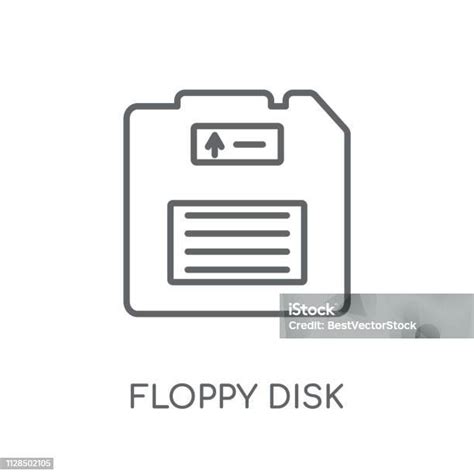 플로피 디스크 선형 아이콘입니다 프로그래밍 컬렉션에서 흰색 배경에 현대 개요 플로피 디스크 로고 개념 0명에 대한 스톡 벡터 아트 및 기타 이미지 Istock
