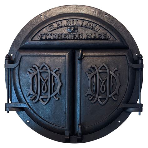 Incredible Pair Of Antique Industrial Cast Iron Steel Boiler Factory