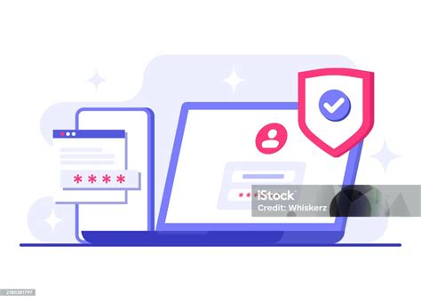 Twostep Verification Flat Illustration Vector Template Otp Authentication Password Onetime