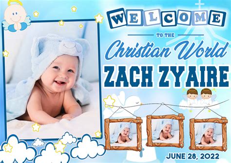 Christening Sample Layout For Boy Behance