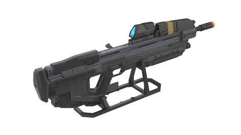 Ma40 Assault Rifle Halo 3d Model By Makerlab
