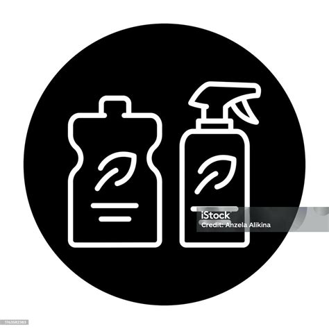 에코 가정용 청소 제품 Olor 라인 아이콘입니다 웹 페이지용 픽토그램 0명에 대한 스톡 벡터 아트 및 기타 이미지 0명