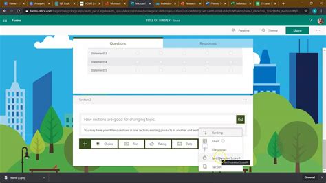 How To Make A Survey Using Microsoft Forms Templates Sample Printables