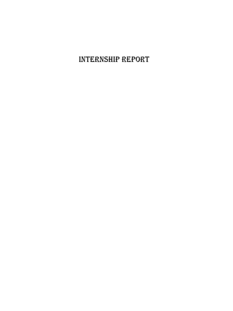 Data Science Internship Report Pdf Class Computer Programming