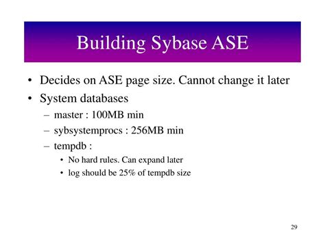 Ppt Sybase Ase Installation Standards Powerpoint Presentation Free Download Id178120