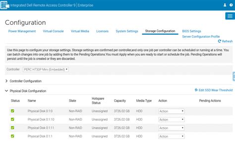 IDRAC Set Physical Disk To Non RAID Red Branch