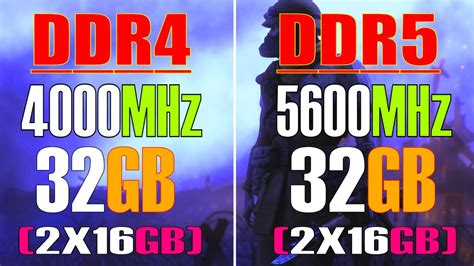 Ddr5 Ram 5600 Mhz Vs Ddr4 Ram 4000 Mhz 8 Pc Games Test Youtube
