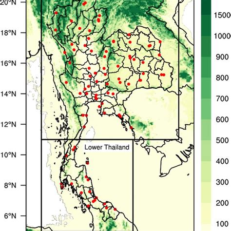 2060 Day Intraseasonal Variation Of Summer Rainfall In Thailand And