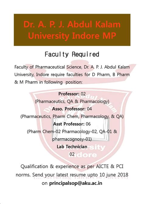 Working As Professor Associate Assistant At Dr A P J Abdul Kalam University GPAT DISCUSSION