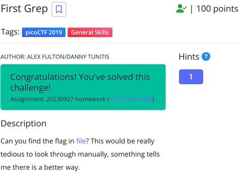 Picoctf — First Grep 章魚 Medium