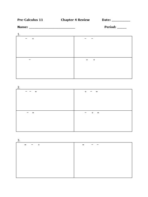 Pre Calculus 11 Chapter 4 Review Pdf