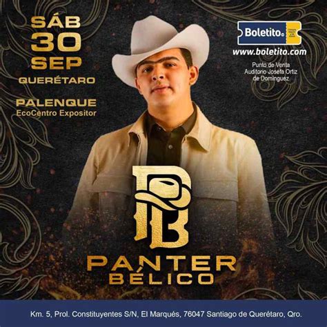 Panter Bélico Llegará A Querétaro Con Su Gira Punto Y Aparte