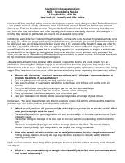 Sexuality Case Study Docx Southeastern Louisiana University N Gerontological Nursing