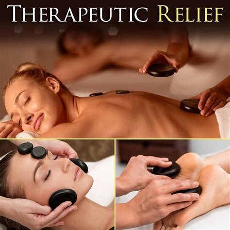 Hot Stone Massage Kit Portable Heated Rock Therapy System With Digital