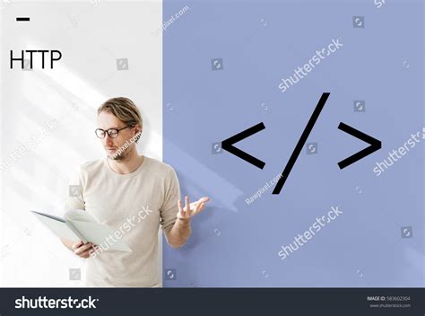 Layout Web Template Coding Brackets Stock Photo Shutterstock
