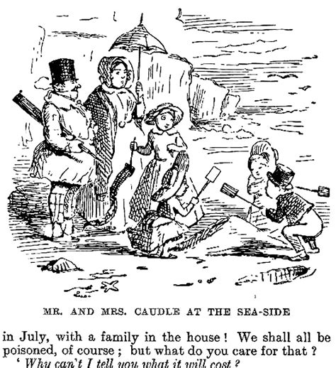 Mr And Mrs Caudle At The Sea Side By John Leech For Douglas Jerrold