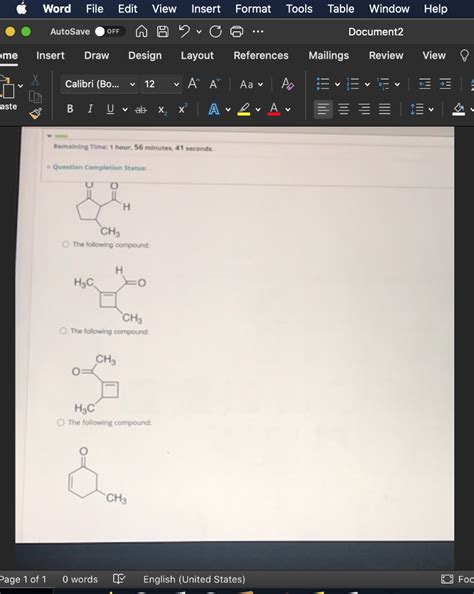 Solved Word File Edit View Insert Format Tools Table Window