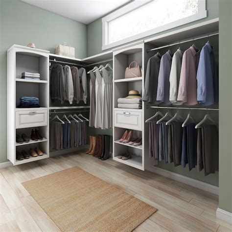 Allen Roth Hartford 5 Ft To 8 Ft W X 633 Ft H White Solid Shelving