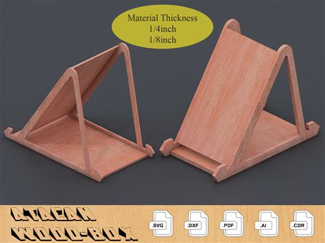 Phone Stand Laser Cut Phone Holder 261 Graphic By Atacanwoodbox