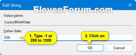 Change Text Cursor Blink Rate In Windows 11 Windows 11 Forum