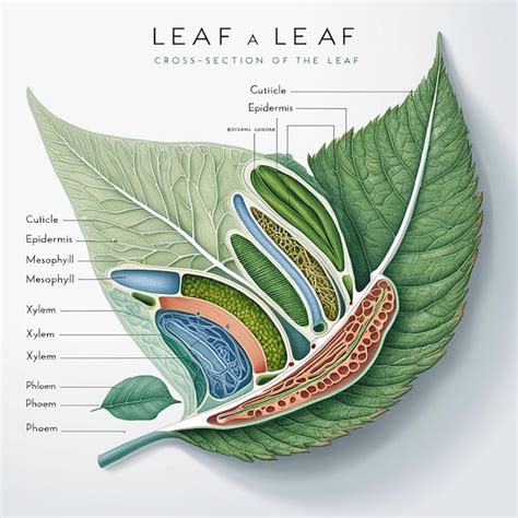 Cross Section Of A Leaf Micro Level Parts Of Leaf Botany And Its