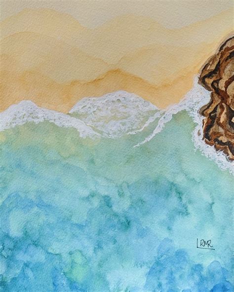 Praia Em Aquarela Acuarela