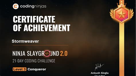 And Were Done With Coding Ninjas Slayground 20