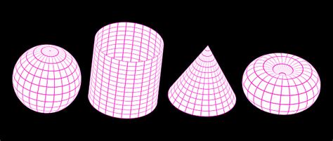 와이어프레임 모양 컬렉션입니다 3d 윤곽선 구체 실린더 원뿔 및 토러스 분홍색과 흰색의 기하학적 요소들은 디자인 템플릿 아이콘 로고를 위한 것이다 연결된 선이 있는 추상