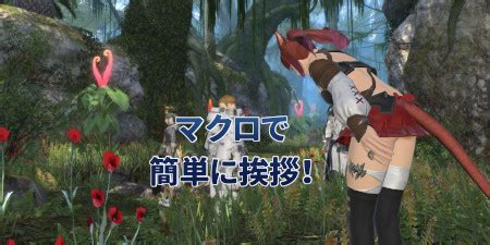 マクロで挨拶してみよう！キーボードなくても簡単 いまさら攻略ff14