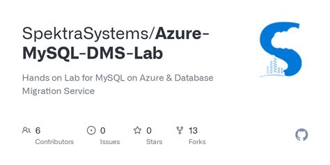 Github Spektrasystemsazure Mysql Dms Lab Hands On Lab For Mysql On Azure And Database