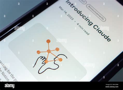 Website Of Claude Seen In An Iphone Screen Claude Ai Is A Chatgpt Like Next Gen Ai Chatbot