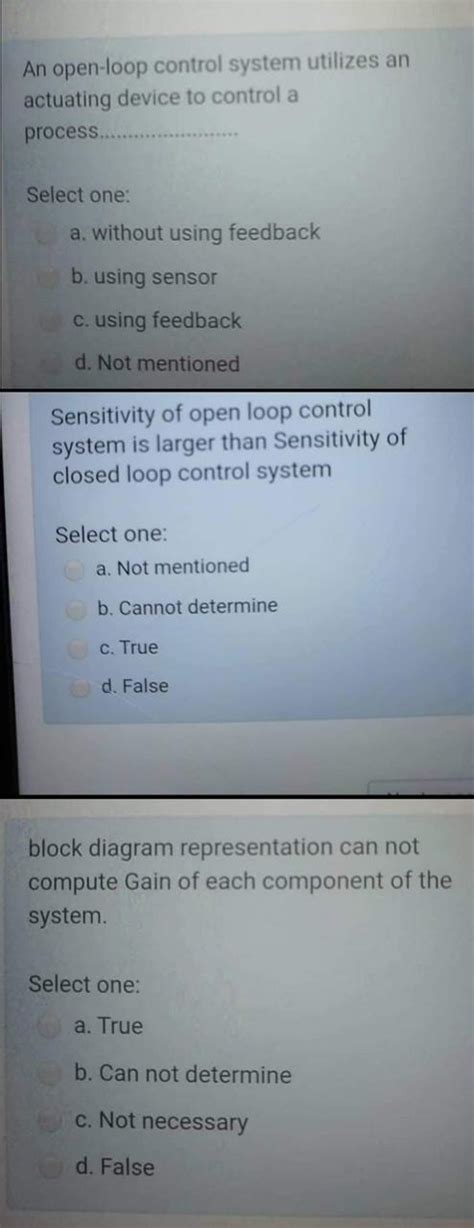 Solved An Open Loop Control System Utilizes An Actuating