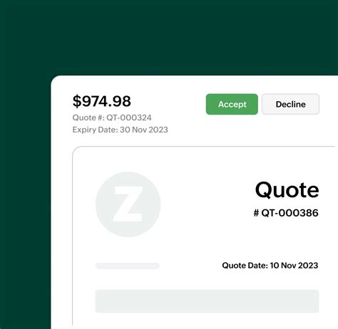 Pricing Quotes Create Professional Quotes Zoho Billing