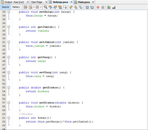 Coding Java Menggunakan Netbeans Coding Java Struk Belanja Menggunakan Netbeans
