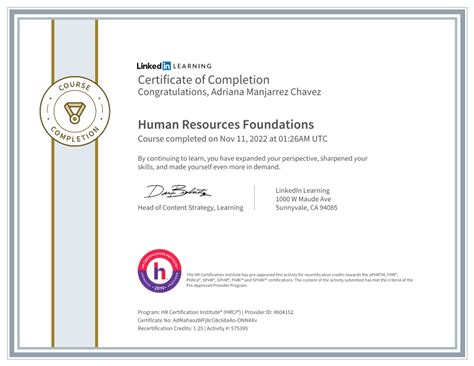 Certificate Of Completion Adriana Manjarrez Chavez
