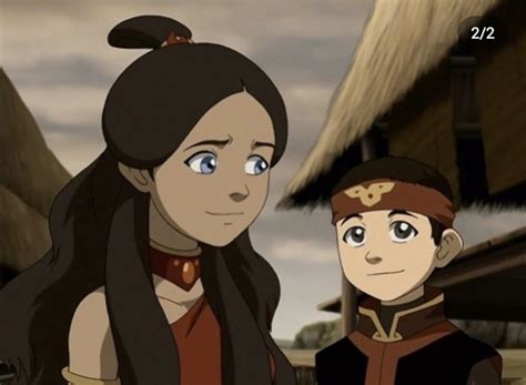 Aang With Hair Smiling