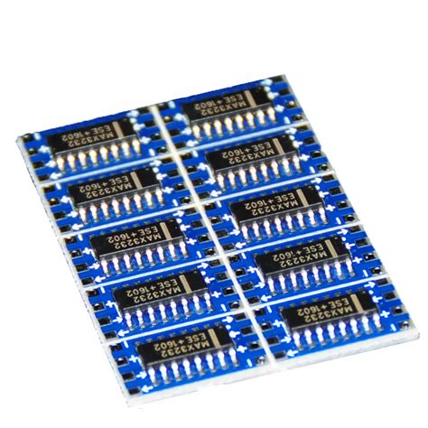 10pcs MAX3232 Serial Port For Arduino MCU Mini RS232 To TTL Converter Adapter Board Module